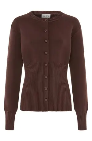 ALIGNE Ruby Cardigan - Chocolate