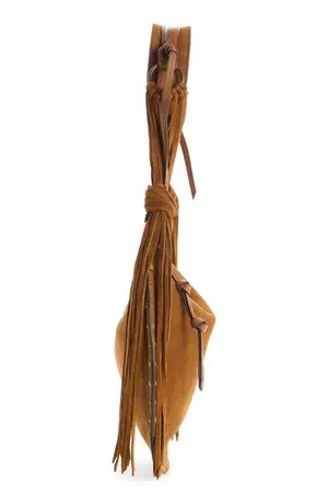 Isabel Marant Étoile Oskan Soft Suede Shoulder Bag - Cognac