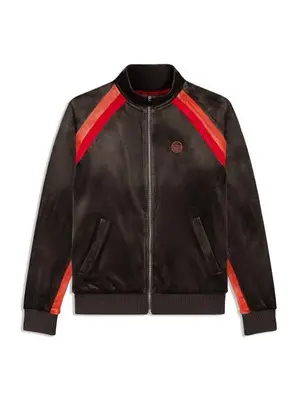 SERGIO TACCHINI Banda Velour Track Jacket - Mulch