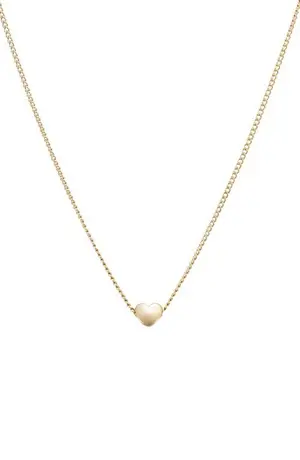 BEARFRUIT JEWELRY Amara Petite Heart Pendant Necklace - Gold