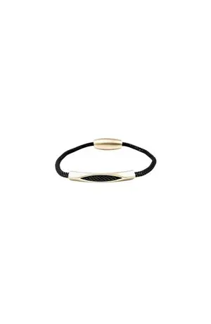 BEARFRUIT JEWELRY Mila Magnetic Bar Bracelet - Black/gold
