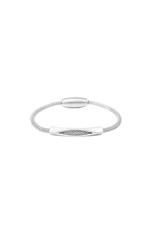 BEARFRUIT JEWELRY Mila Magnetic Bar Bracelet - Silver