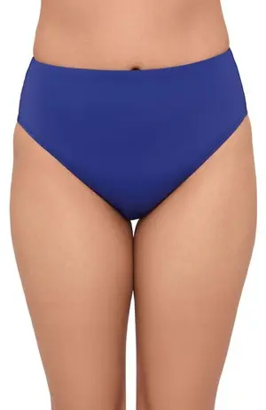 S3 APPAREL High Leg High Rise Bikini Bottoms - Indigo