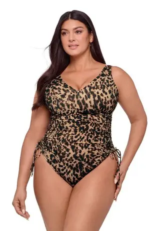S3 APPAREL Sculpting One-piece Swimsuit - Dolce Leopard