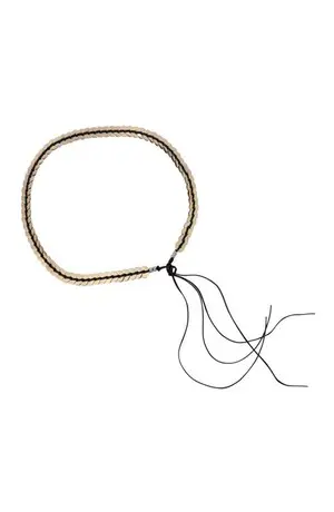 Sandro Jewellery Belt With Leather Tie - Silver