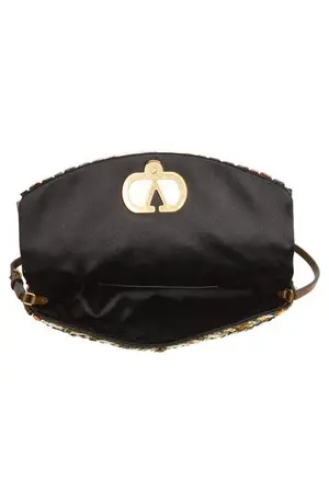 Valentino Garavani Embellished Shoulder Bag - Multi Silver