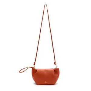LA PORTEGNA Martita Small Leather Clutch