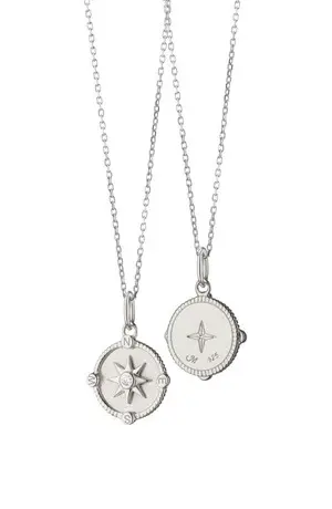 Monica Rich Kosann Mini Adventure Compass Pendant Necklace