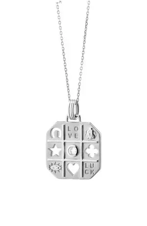 Monica Rich Kosann Tokens Of Luck Pendant Necklace - Silver