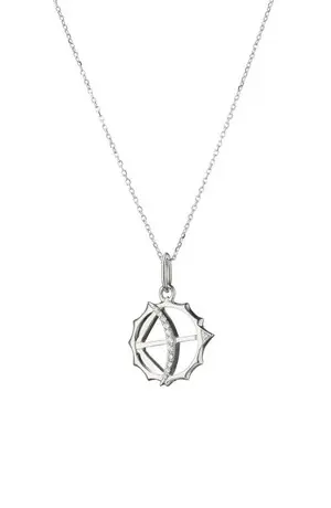 Monica Rich Kosann Mini Strength Apollo Sapphire Pendant Necklace