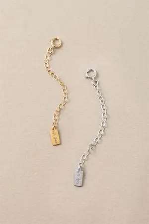 SET & STONES 2" Extender Chain - Silver