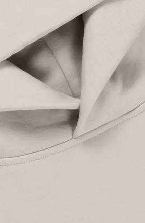 DALIX Heartly Ghost Midweight Fleece Relaxed Cropped Hoodie