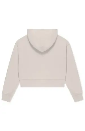 DALIX Heartly Ghost Midweight Fleece Relaxed Cropped Hoodie
