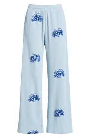 THE MAYFAIR GROUP Waffle Knit Fleece Graphic Sweatpants
