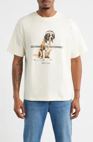 SANTO STUDIO Disconnect Drappo Graphic T-shirt
