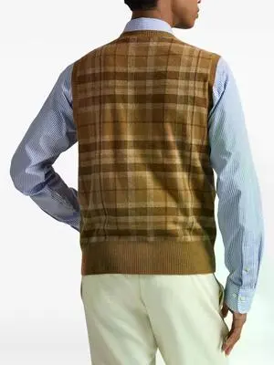 Polo Ralph Lauren Plaid Cashmere Vest