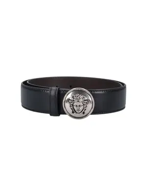 Versace Medusa Biggie Belt - Black