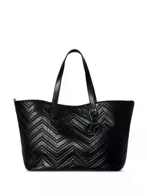 Gucci Large Gg Marmont Tote Bag - Black