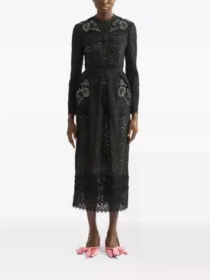 Erdem Lace Beaded Midi Dress