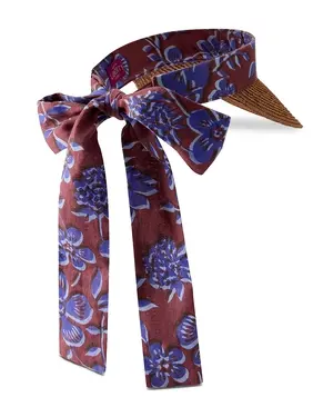 Helen Kaminski Kira Tie Band Raffia Visor