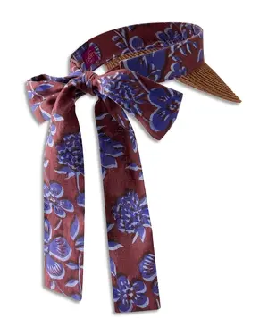 Helen Kaminski Kira Tie Band Raffia Visor