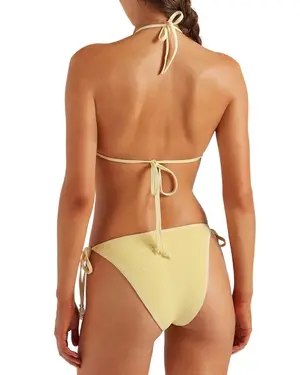 Hunza G Gina Beaded Bikini Top - Butter