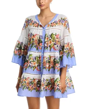 Farm Rio Hilo Dress Swim Cover-up - Light Blush