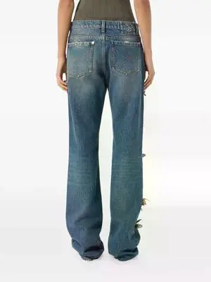 Blumarine Butterfly-embellished Jeans