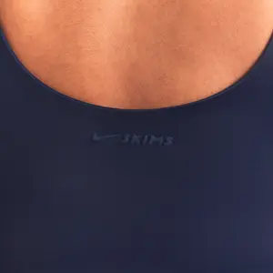 Nike Skims Shine Scoop-neck Bra Top - Blue
