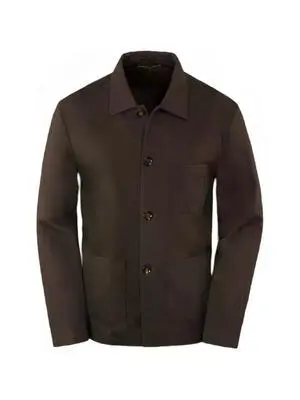 MOORER Keaton-j Shirt Jacket - Brown