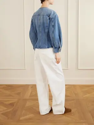 FRAME The Nipped Denim Jacket - Blue