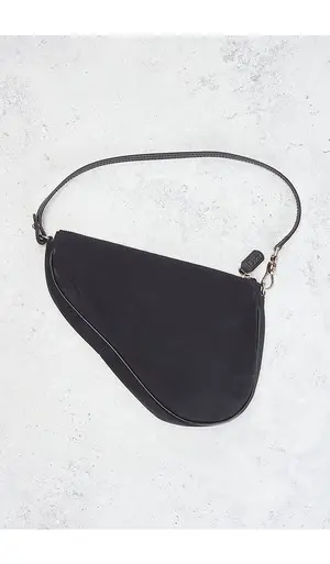 Undefined Dior Satin Embroidered Limited Edition Mini Saddle Bag