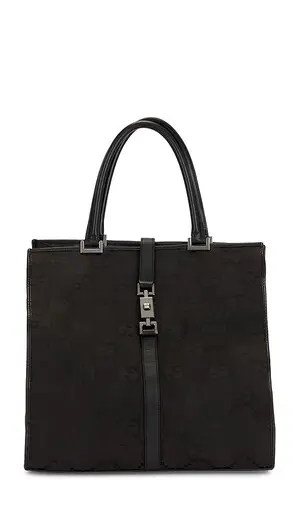 FWRD RENEW Gucci Bardot Tote Bag - Black