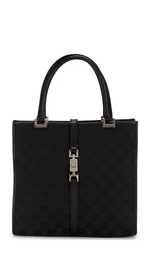 FWRD RENEW Gucci Bardot Tote Bag - Black