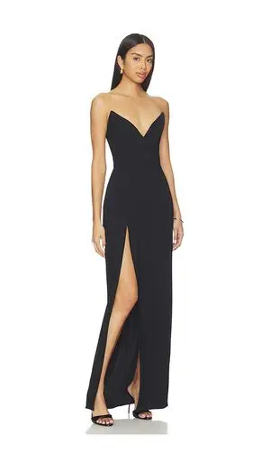 Amanda Uprichard Ailany Maxi Dress With High Slit