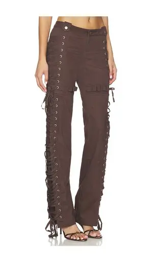 I.AM.GIA Lace-up Detailed Twill Pants