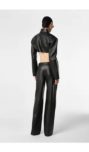 REVOLVE LOS ANGELES Agnes Cropped Leather Jacket