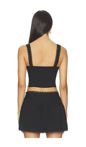 MORE TO COME Elaine Corset Top - Black