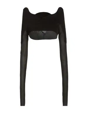 Rick Owens Crop Top With Long Sleeves