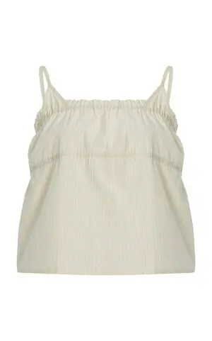DEIJI STUDIOS Striped Cotton Poplin Cami Top