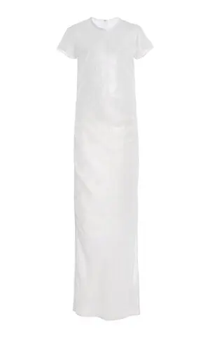 TEMILY Silk-Georgette Maxi T-Shirt Dress