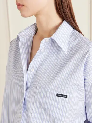Dolce & Gabbana Striped Cotton-poplin Shirt