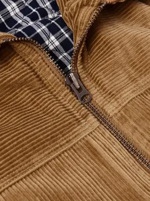 MANAAKI Wiri Leather-trimmed Corduroy Jacket