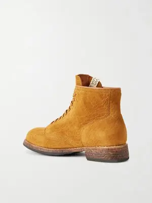 Visvim Brigadier Folk Suede Lace-up Boots - Brown