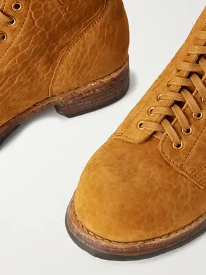 Visvim Brigadier Folk Suede Lace-up Boots - Brown