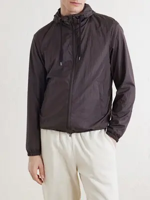Herno Shell Hooded Jacket - Brown