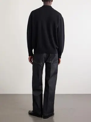 MARGARET HOWELL Merino Wool And Cashmere-blend Polo Shirt