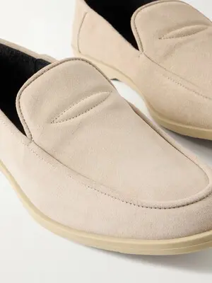 George Cleverley Mayfair Ii Collapsible-heel Suede Loafers