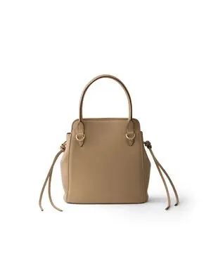 Prada Mini Leather Handbag - Neutral