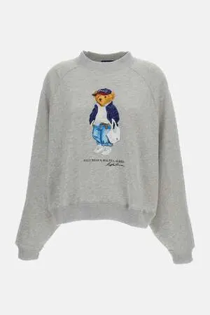 Polo Ralph Lauren Crewneck Sweatshirt With Graphic - Grey